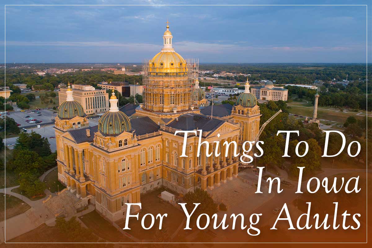 Iowa is a Midwestern state known for its rolling hills,